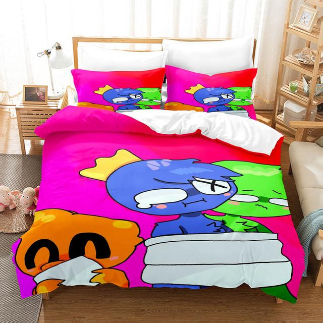 Buy Rainbow Friends Bedding Sets 3D Kids Duvet Cover Set With ...