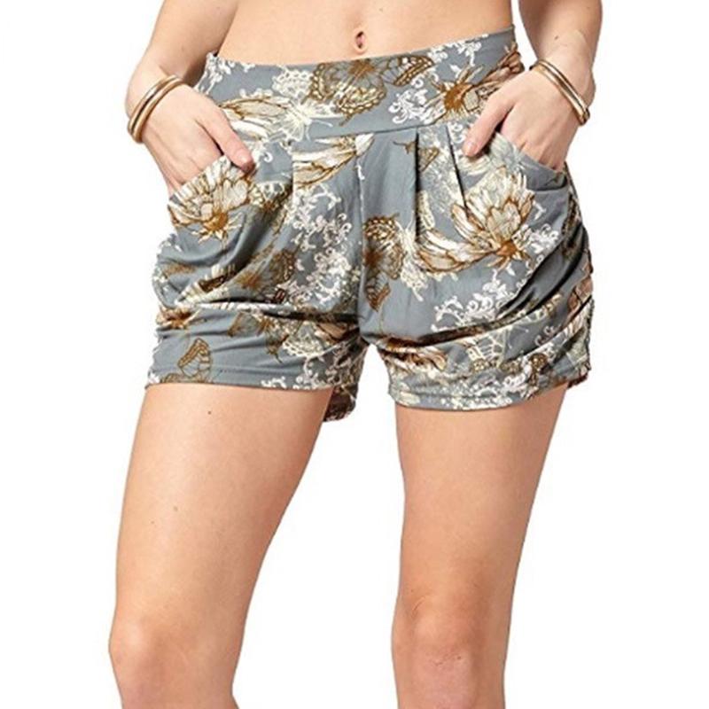Buy Summer Fashion New Floral Print Shorts Mini Casual Beach Mini Women ...