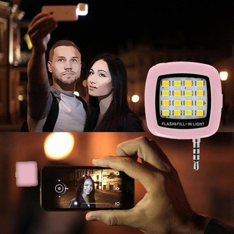 Buy 2018 New Portable Rechargeable 16 Selfie Flash LED Camera Lamp ...