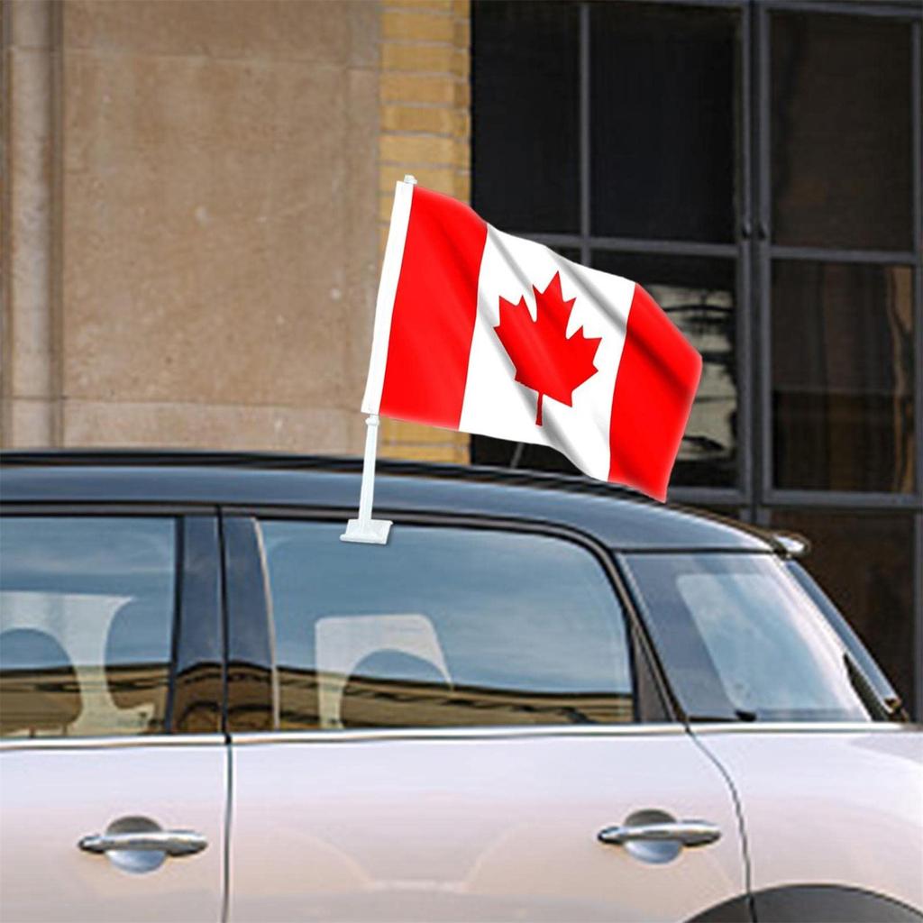 5 Pieces Mounted Car Flag, Including Pole Car Flag, For Patriotic ...