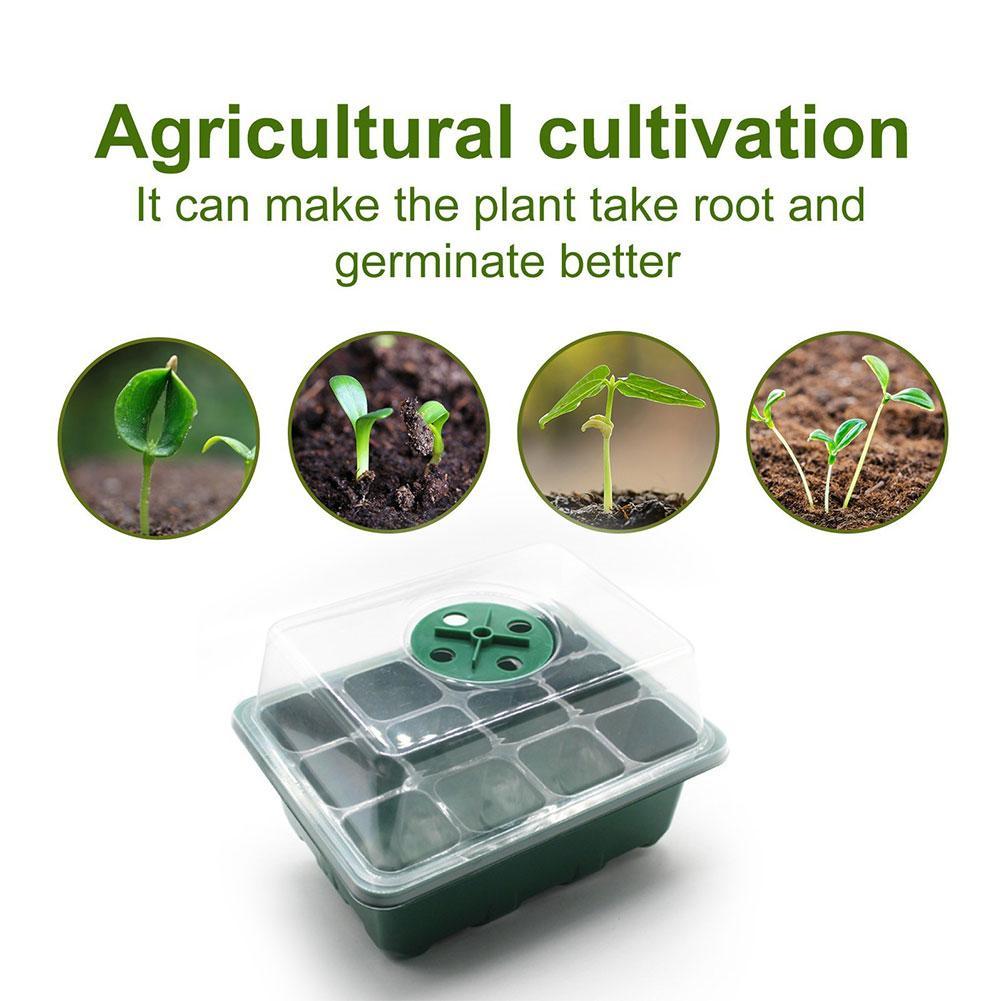 Buy 12 Holes Ventilated Nursery Cells Plant FlowerPots Tool Insert Home ...