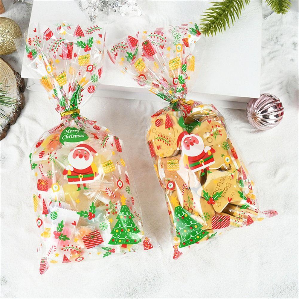 Buy Xmas Supplies Snowman Cookies Storage Bag Christmas Candy Bags ...