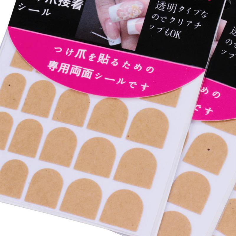 Buy 1/20 Pcs Extra Long Nalse Nails Sticker Decals Pre-designed Curved ...