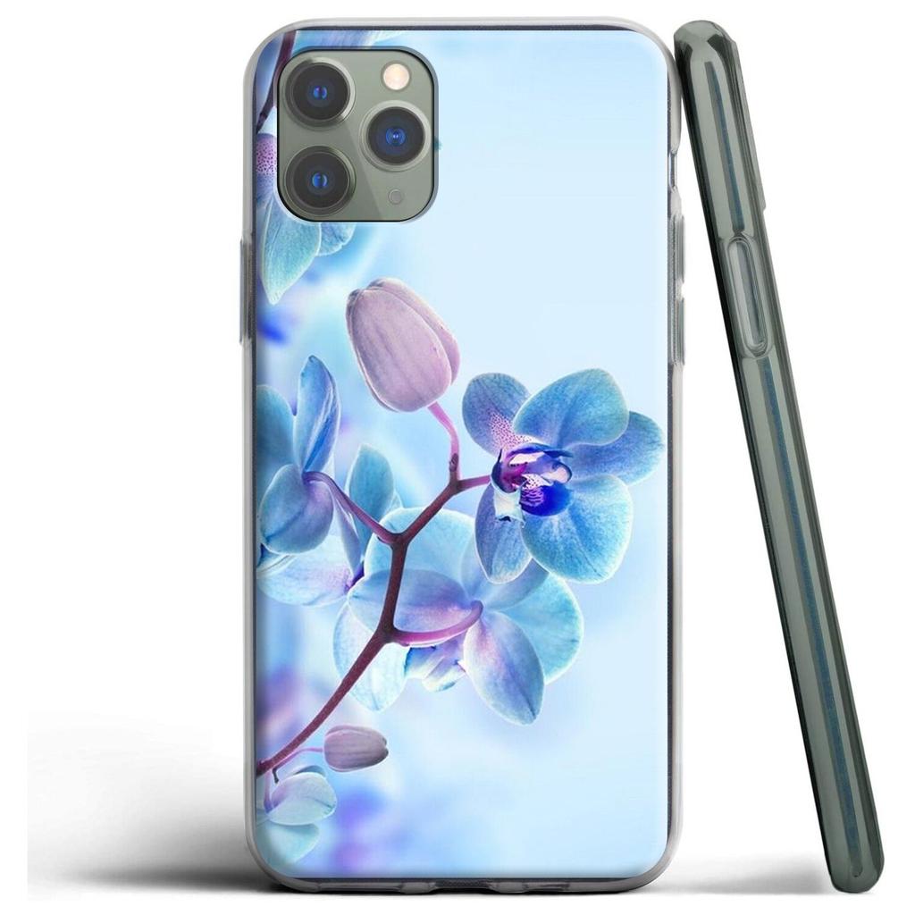 Buy Orchid Flowers Colorful Silicone Case for Apple iPhone 12 Mini 11 ...