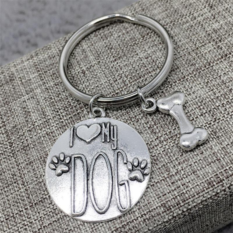 1 Pc Dog Paw Key chain Blank Charm for Personalized Print Engraved ...