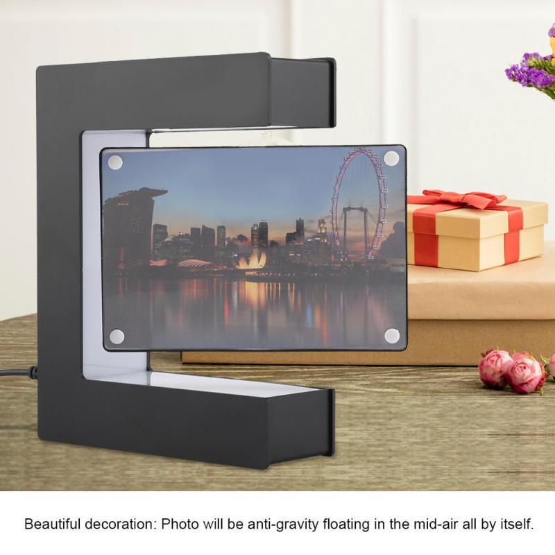 Buy LED Magnetic Levitation Photo Frame Home Office Wedding Decoration ...