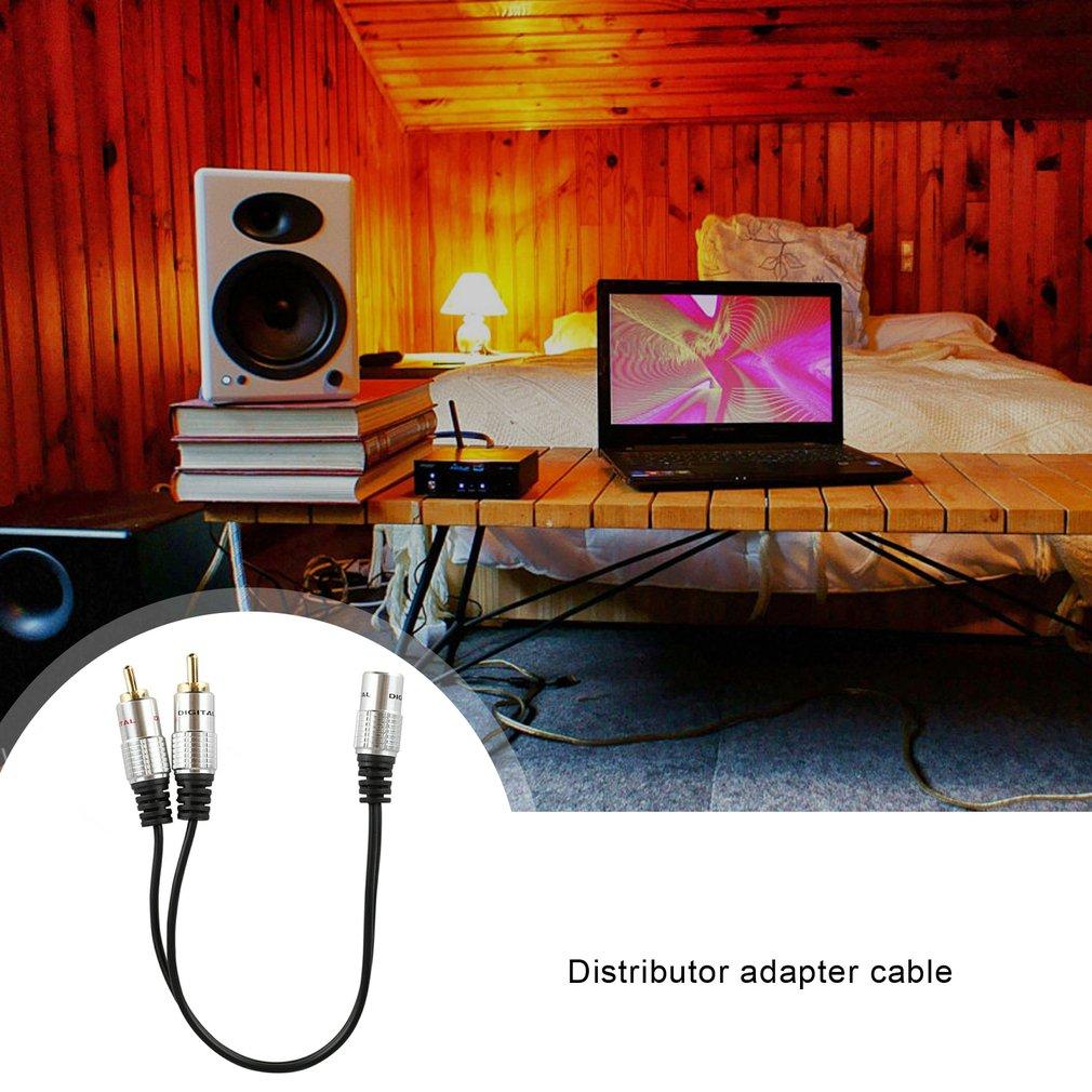 2RCA Revolution 3.5MM Female Y Distributor Adapter Cable Oxygen-Free ...