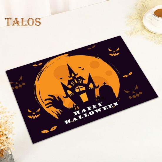 Cheap Halloween Pumpkin Placemat Rectangle Anti-scald Heat-Resistant ...