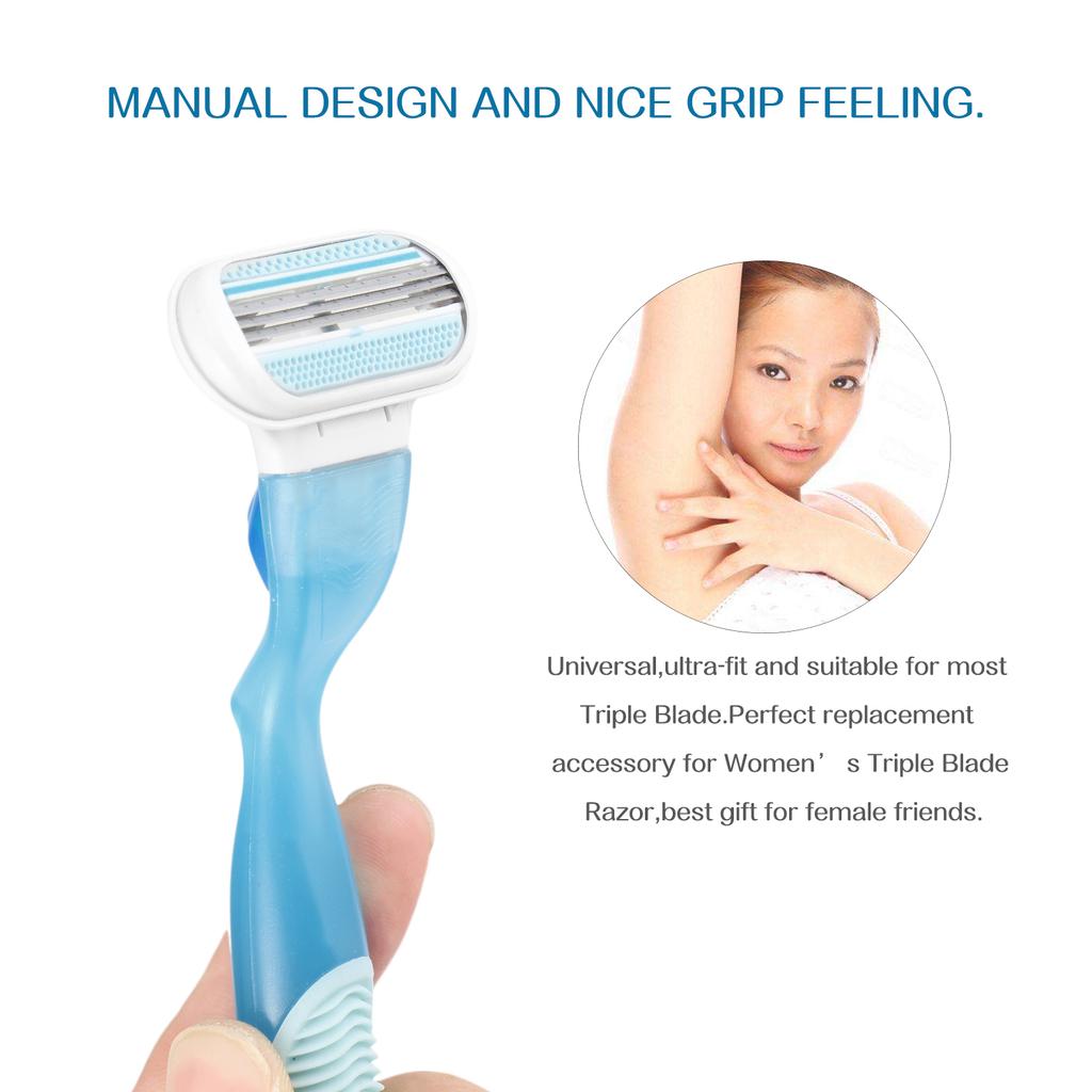 Buy DBL 3 Blades 3 Layer Blade Women Razor Clean Safety Straight Manual ...