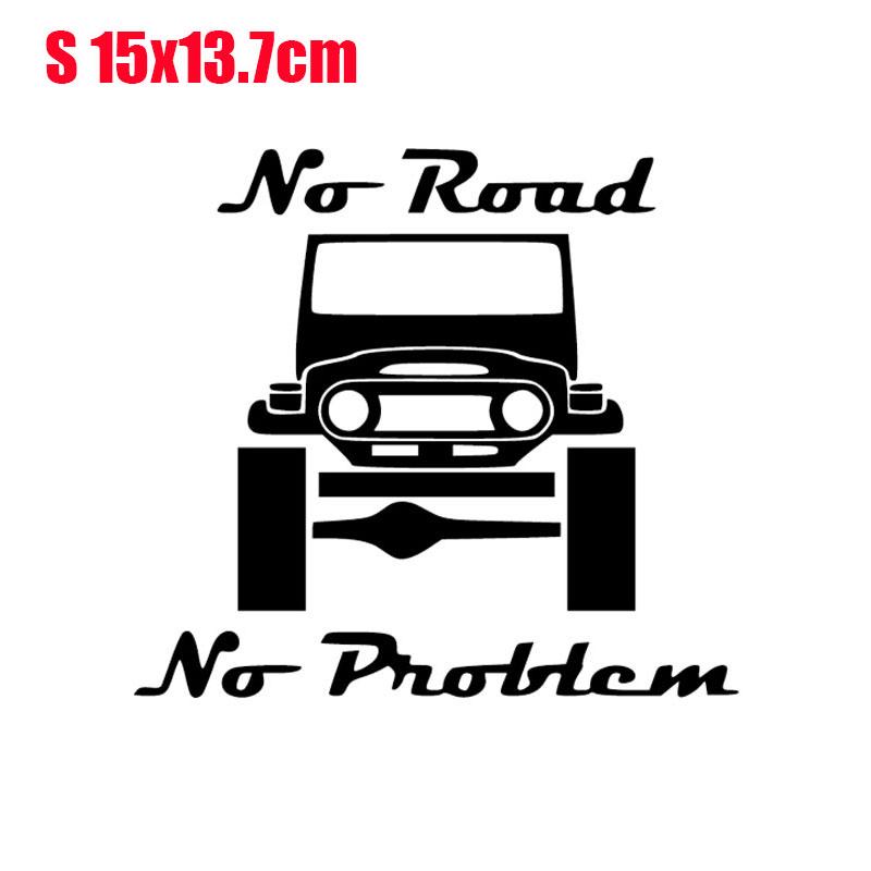 Satın alın Metvi Sticker No road no problem vinyl Funny Decor cool ...