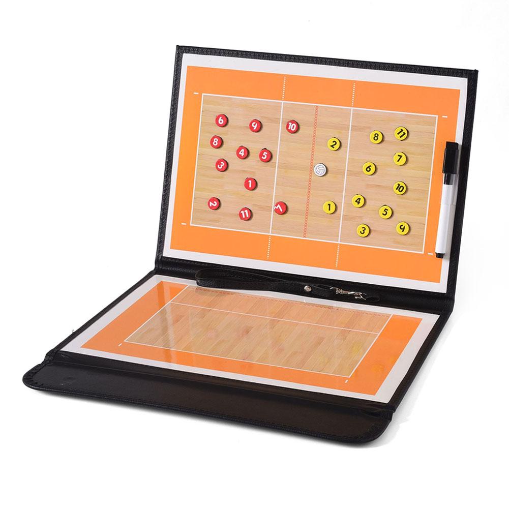 Buy 2.5 Fold Leather Volleyball Tactics Board Coach Graphic Teaching ...