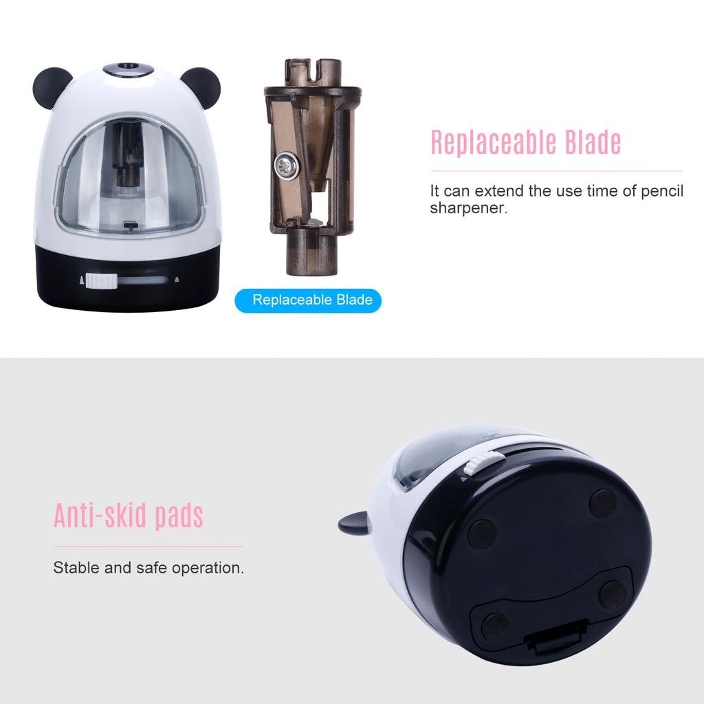 Buy tenwin Small Durable Electric Pencil Sharpener Sharpness-adjustment ...