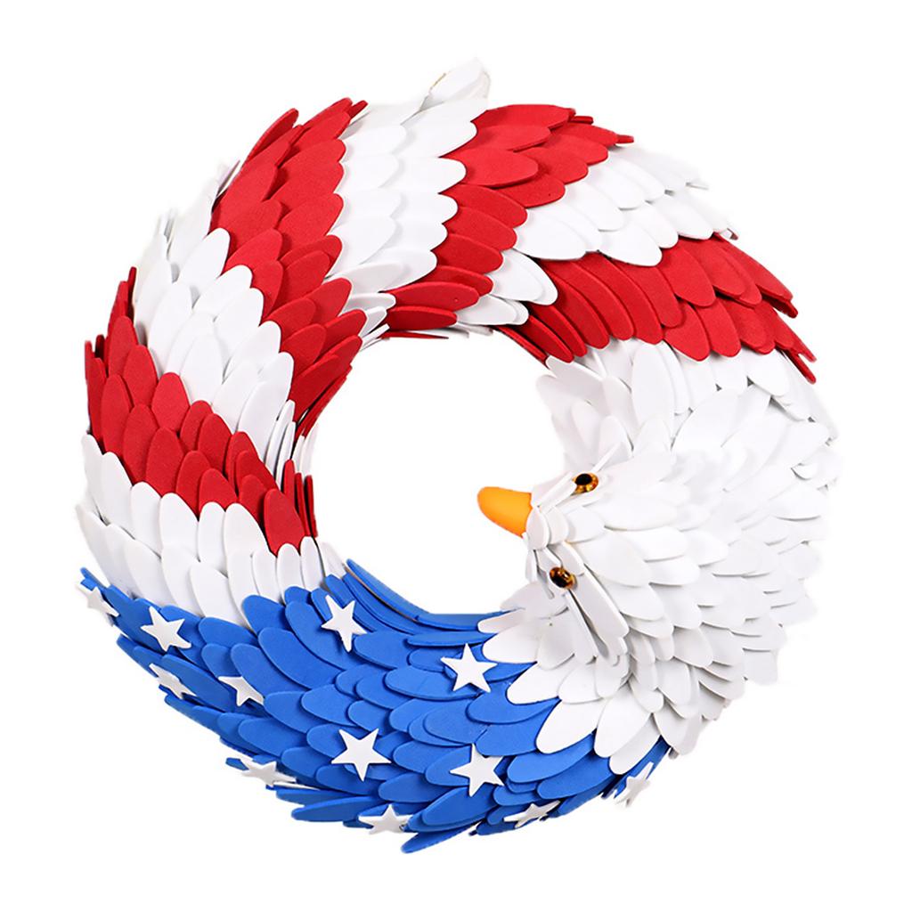 Buy American Eagle Door Wreath, Patriotic Decor for Independence Day ...