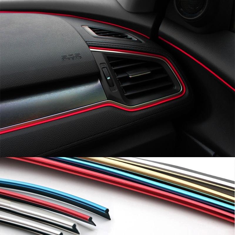 Buy 5M/LOT Car DIY Interior Moulding Trim Sticker Strip Center Console ...