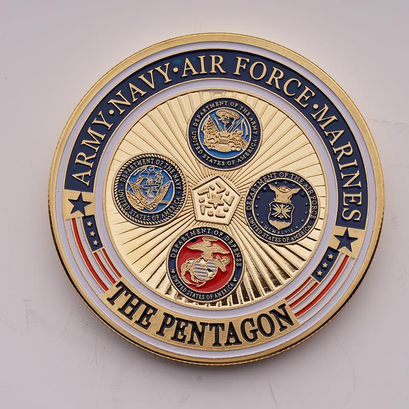 US military commemorative coin American Whitehead Eagle Gold Navy Army ...