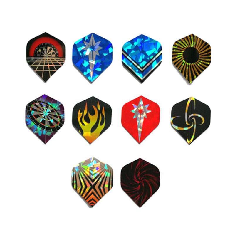 15-30 PCS Beautiful reflective laser dart wing arts Flights high ...