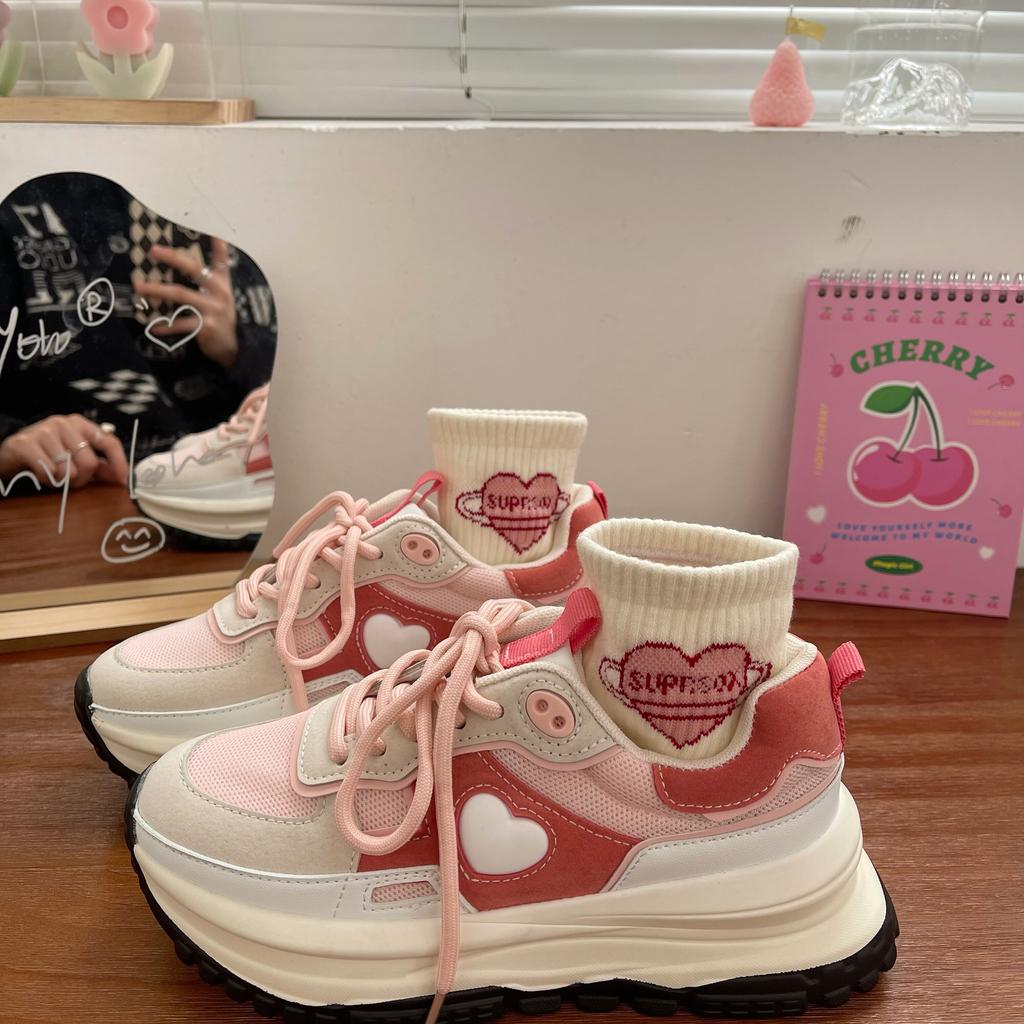 2022 Lolita Shoes New Pink Platform Sneakers Sweet Purple Japanese ...
