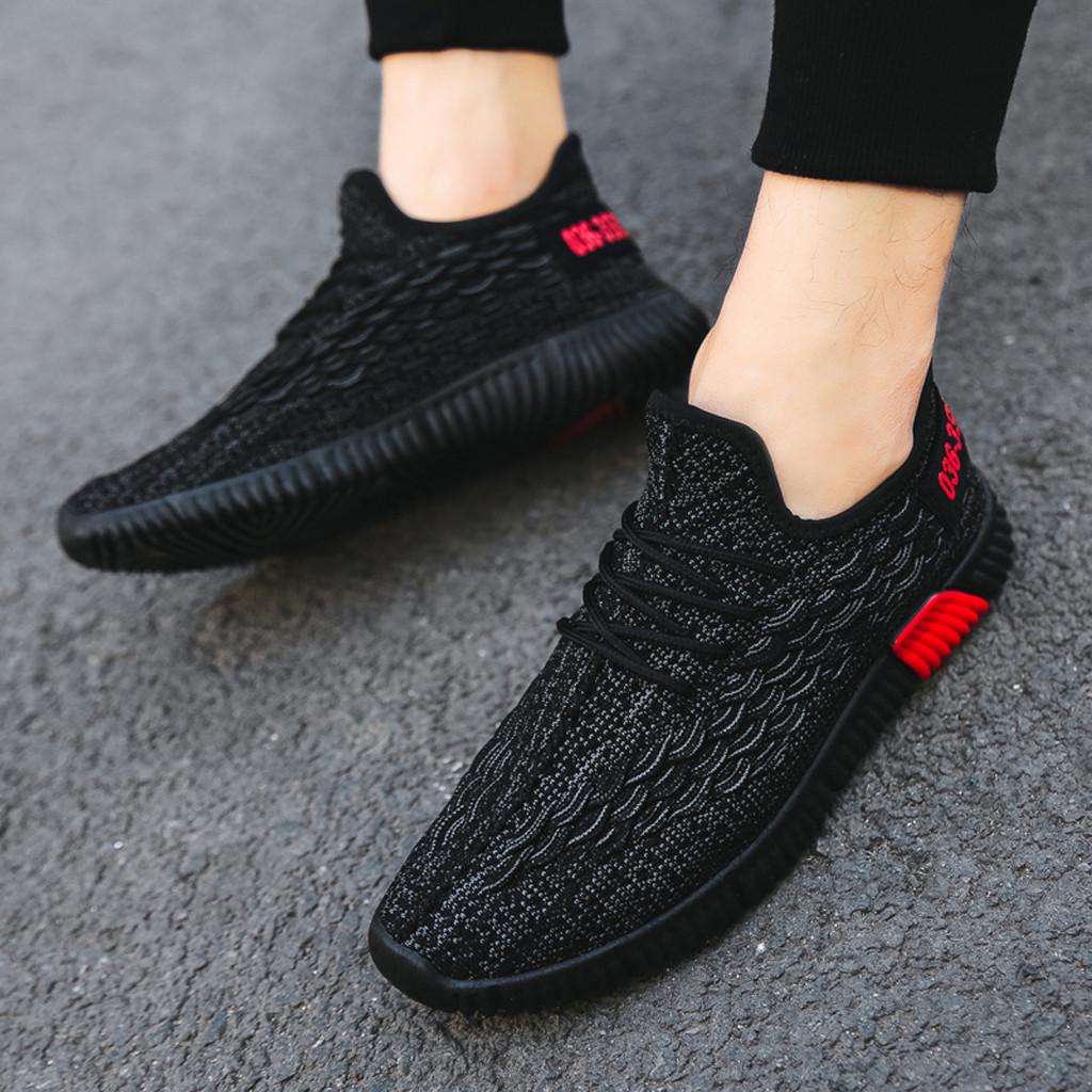 Buy Men's Fish Scales Breathable Mesh Woven Sneakers Wild Casual ...