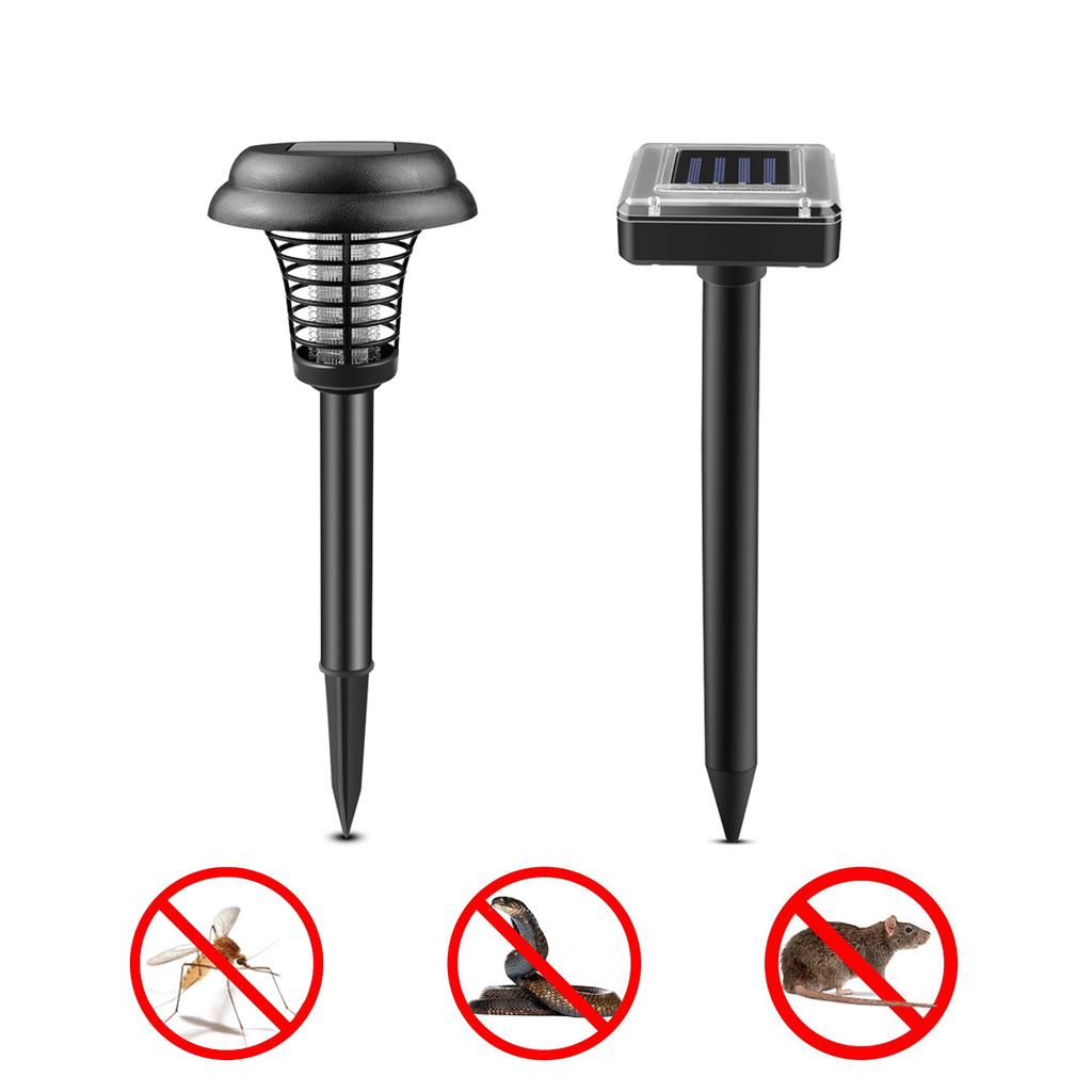 Buy Solar LED Recharge Insect Bug Mosquito Killer Lamp UV Trap Light ...