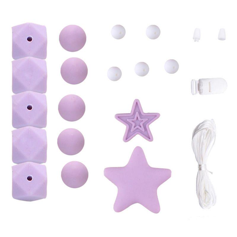 Buy Silicone Beads DIY Baby Teething Molar Toy Infants Necklace ...