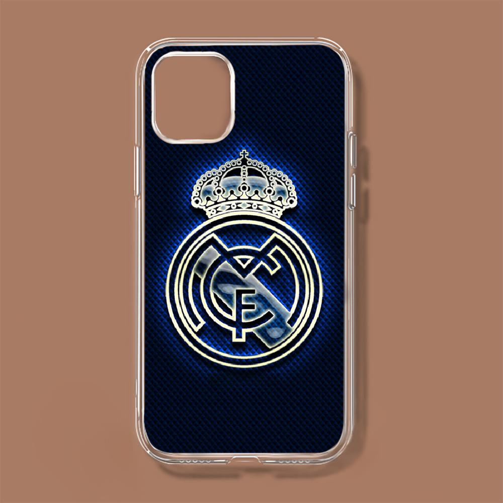 Buy Real Club Madrid Football Transparent Phone Case TPU Soft Cover For ...
