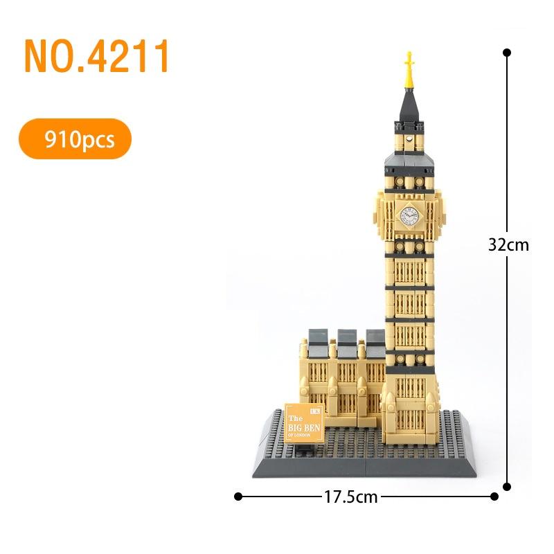 City Big Ben Nanoblocks Building Blocks for Kids Bridge Nano Micro ...