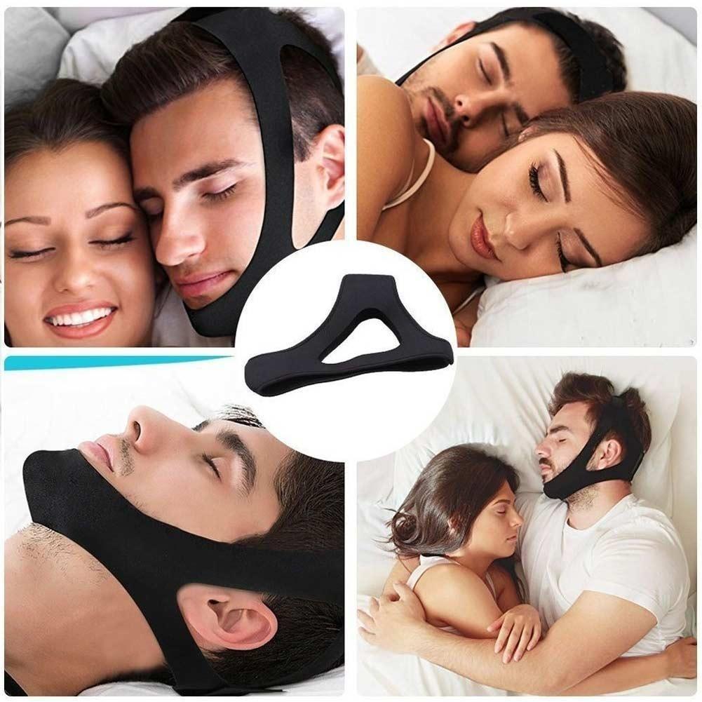 Buy Anti Snore Chin Strap Stop Snoring Snore Belt Sleep Apnea Chin ...