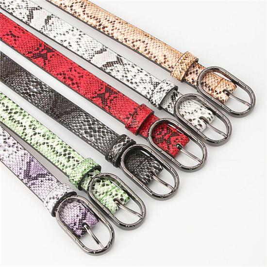Buy Jeans Snake Skin Print Belts Belt Straps Waist Belt Women 1Pc ...