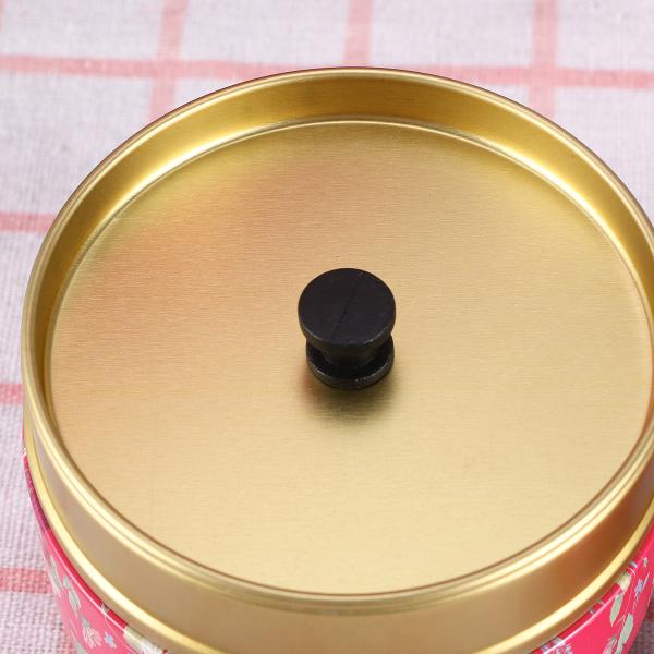 Buy 1 Pc Tea Leaf Jar Rounded Tinplate Dual Lid Can Sealing Can Candy ...