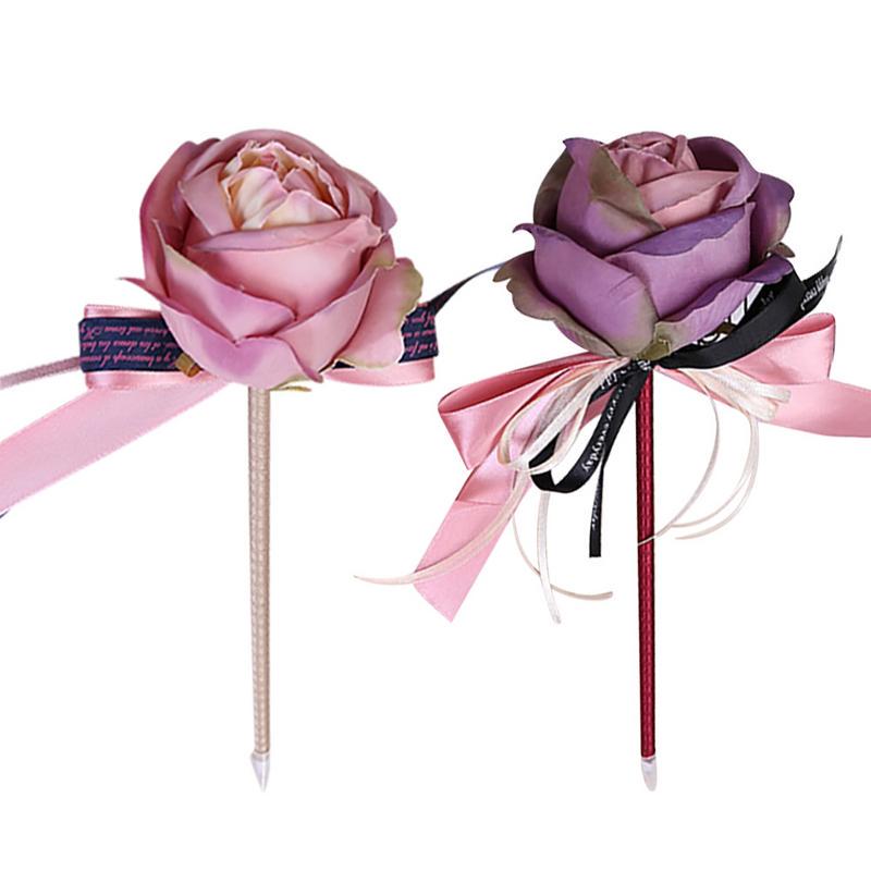Buy New Bow Rose Advertising Pen Innovative DIY Ballpoint Pen Gift ...