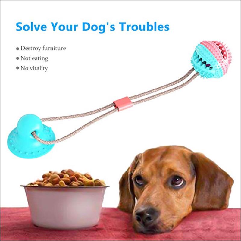 Creative Pet Toy Dog Leaking Food Ball Sucker Interactive Toy Dog ...