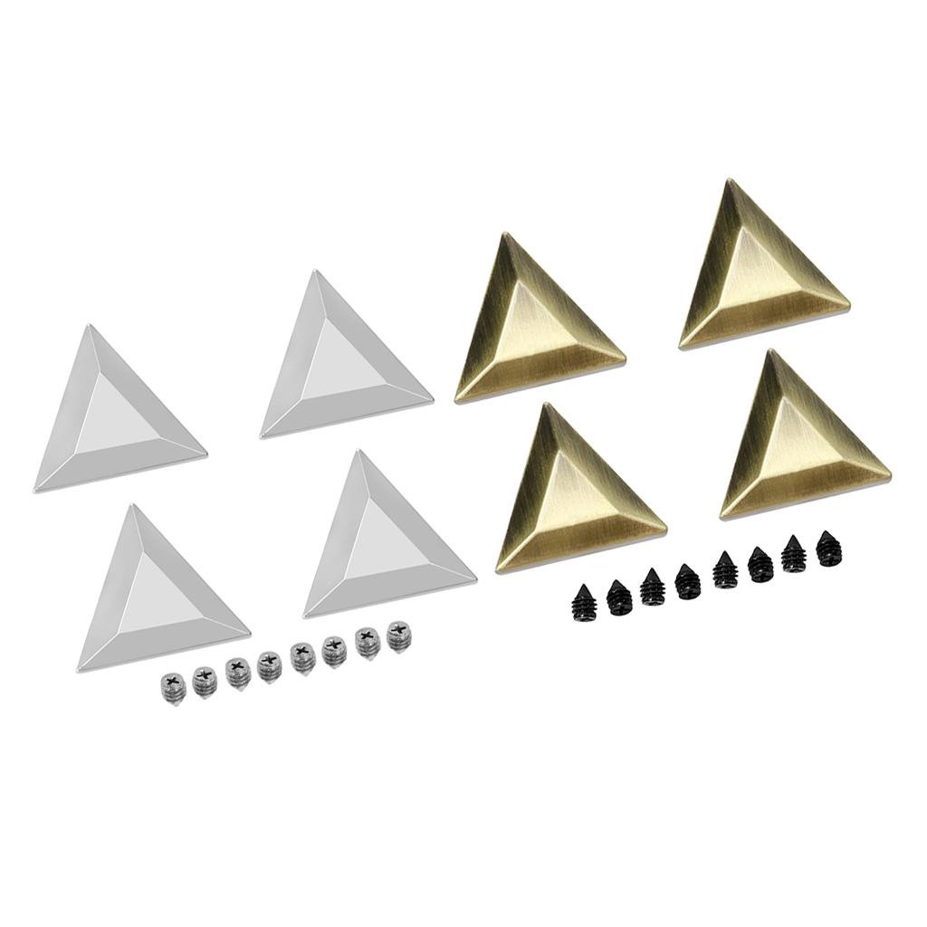 Buy 4x Triangle Studs Fasteners Screw Backs Leather Crafts Clothes ...