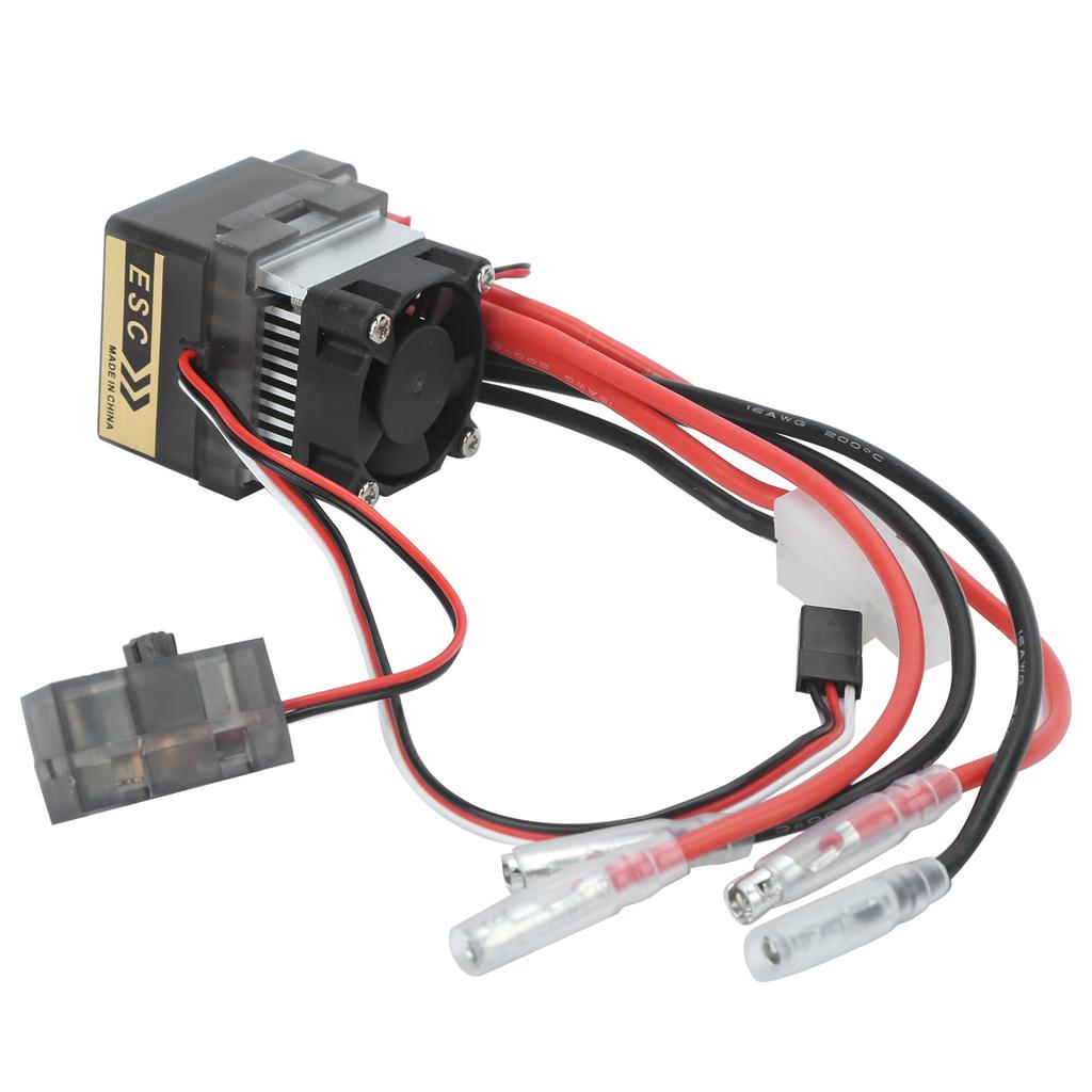 Buy RC 360A Waterproof Brushed ESC with Heat Sink and Cooling Fan for 1 ...