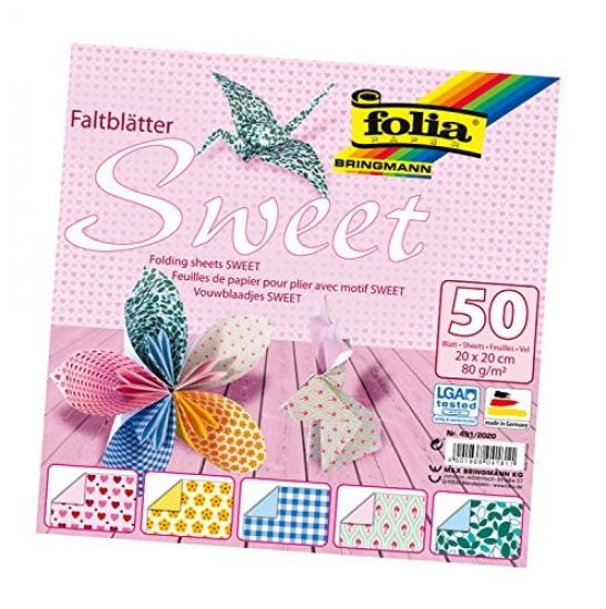 Buy Folia origami paper leaflets / 80 g / m² - 50 sheets-several ...