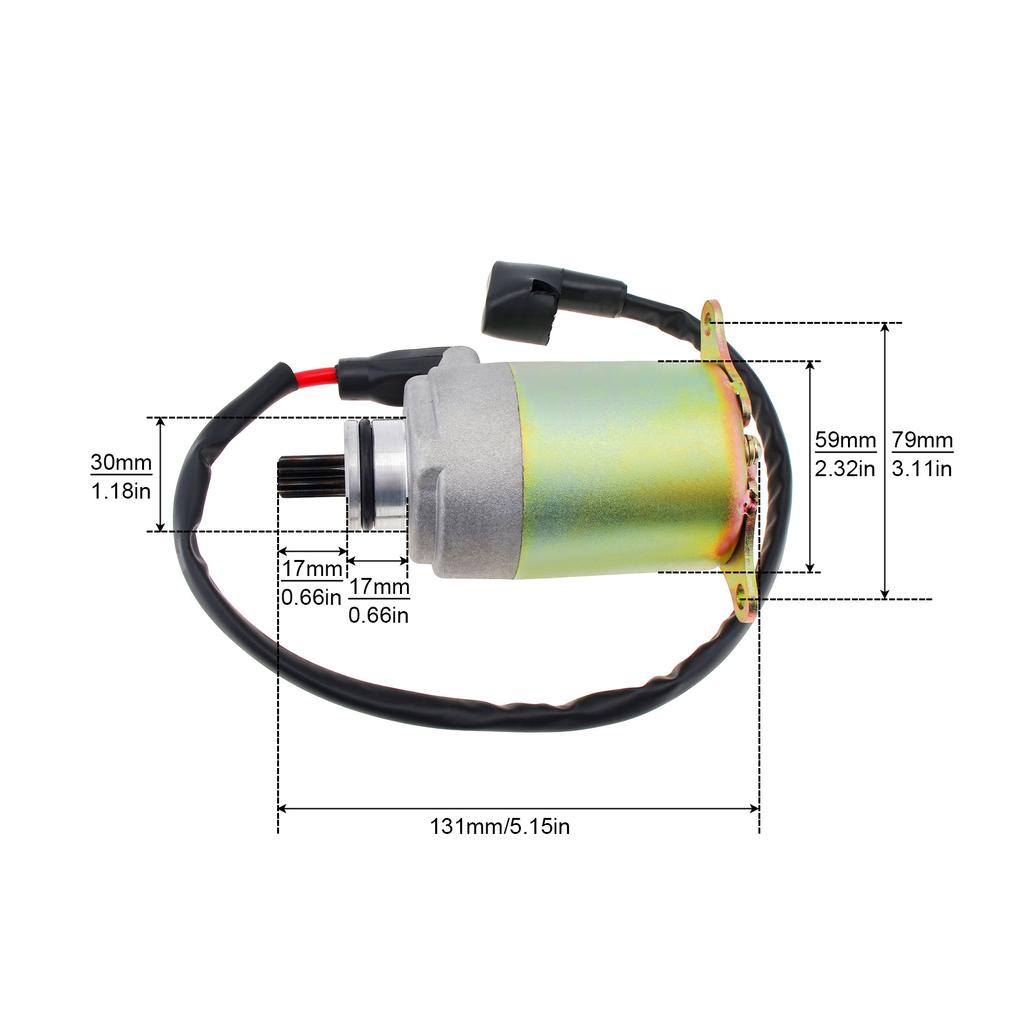 Cheap 9 Teeth GY6 125cc 150cc Starter Motor Fit for 152QMI 157QMJ ...