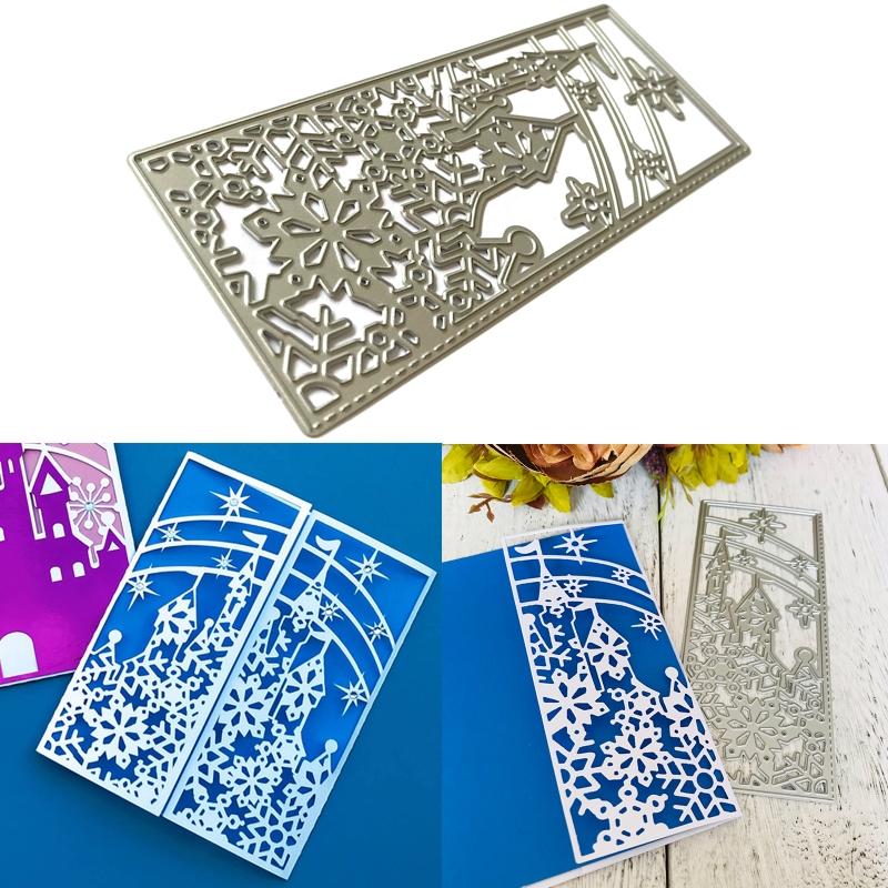 Snowflake Castle Metal Cutting Dies Stencil Scrapbooking DIY Album ...