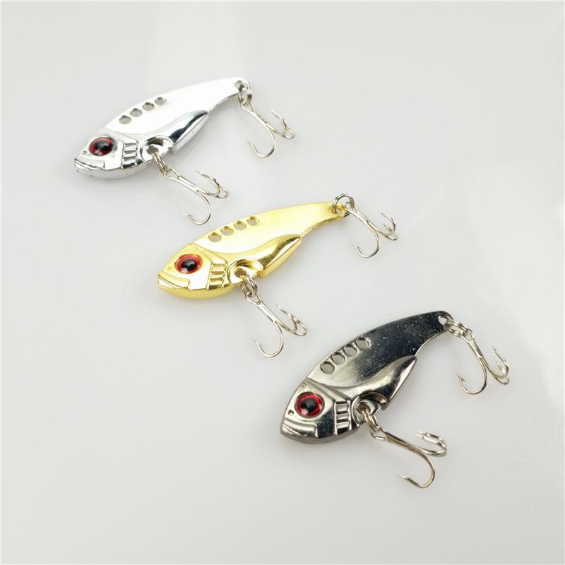 Buy 1Pcs Metal Fishing Lures 3 Colors Bass CrankBait Spoon Floating ...