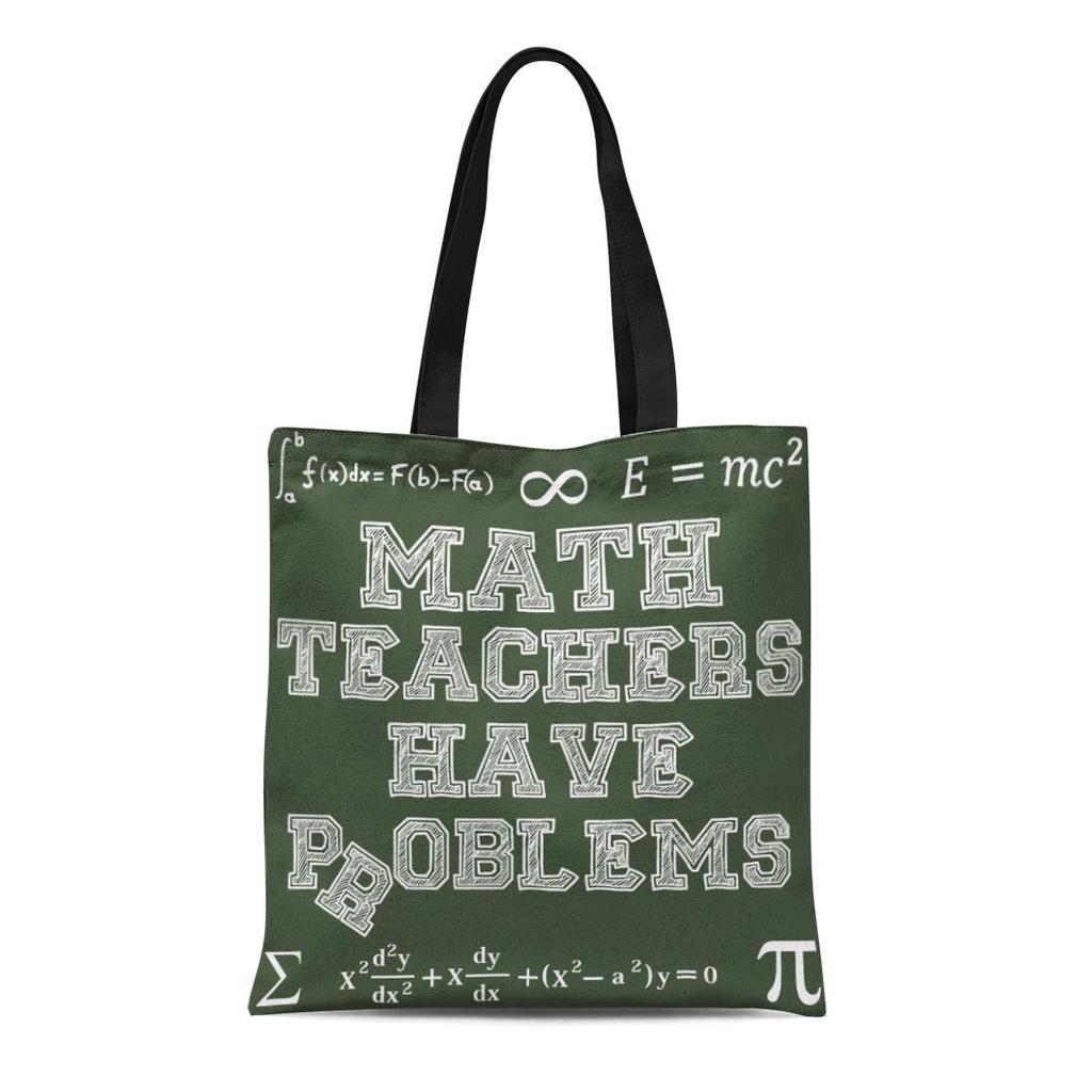 Buy Canvas Tote Bag Algebra Math Teachers Have Calculus Class Geometry ...