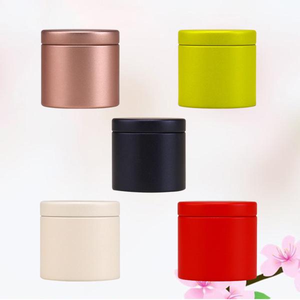 5pcs Tea Tins Portable Mini Tinplate Tea Leaf Container for Dry Storage ...