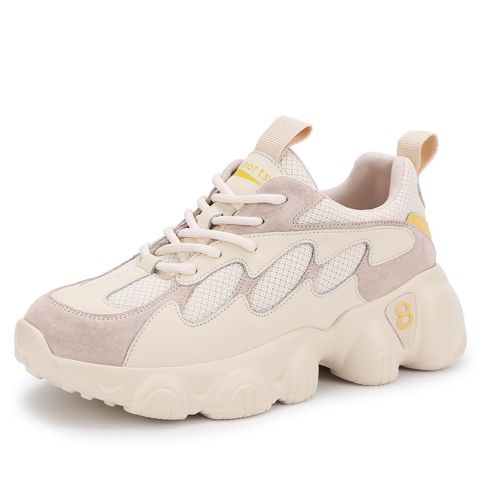 Buy Women 'S Chunky Platform Sneakers Sports Shoes Woman Casual ...