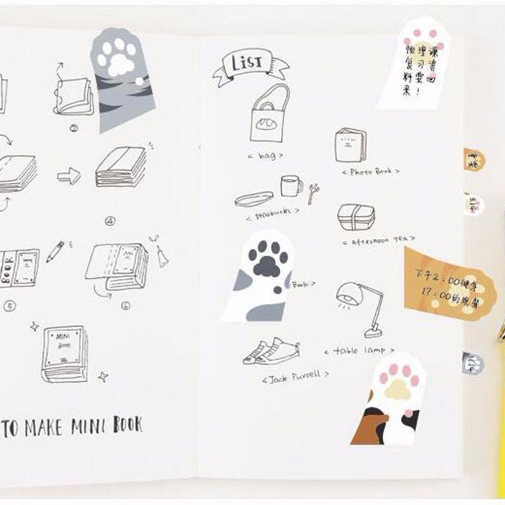 Buy Planner Meow Page Marker Sticky Note Kitty Cat Paw Memo Pad at ...
