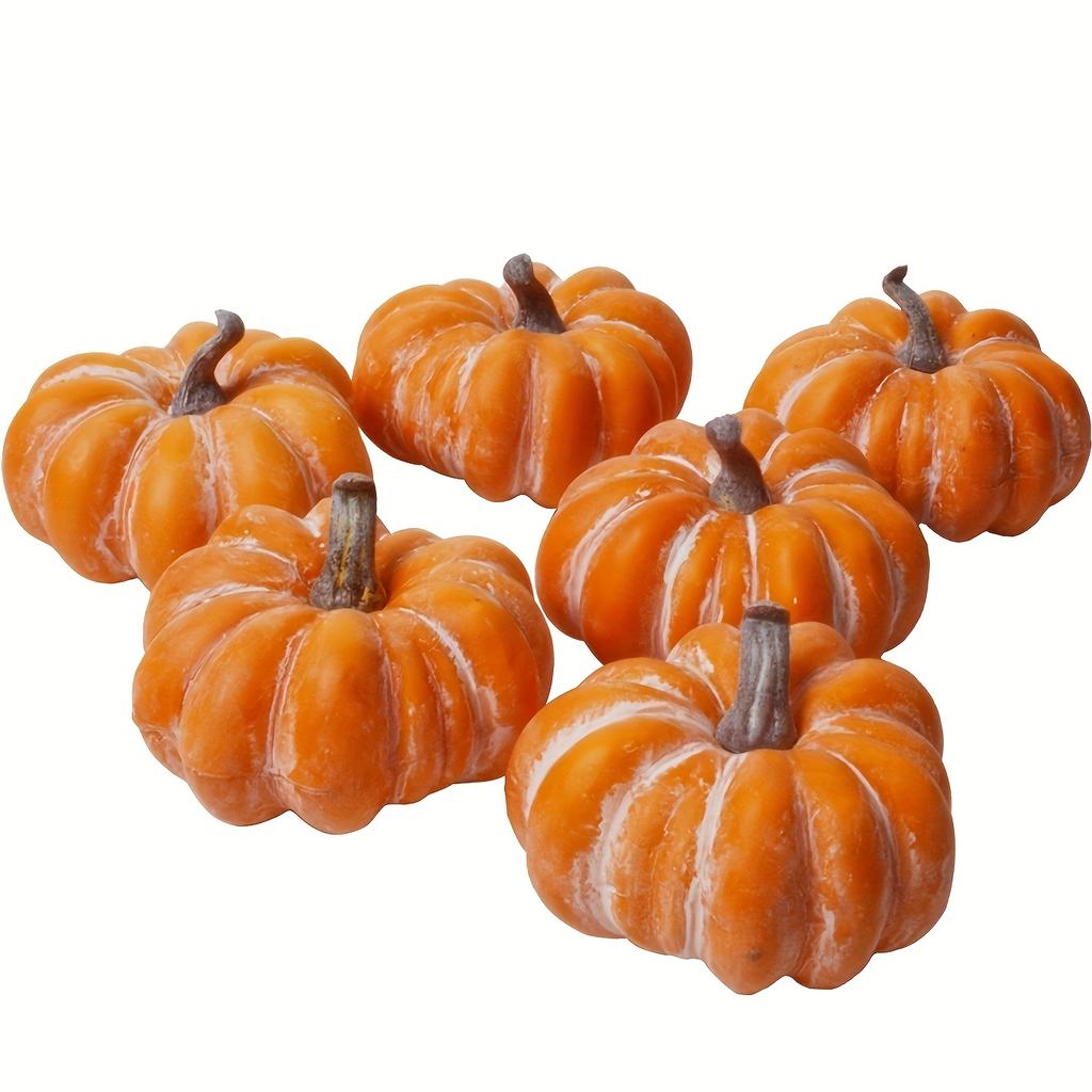 Cheap 6pcs 2.95 Inch Artificial Triangle Pumpkin Is Used For Halloween ...
