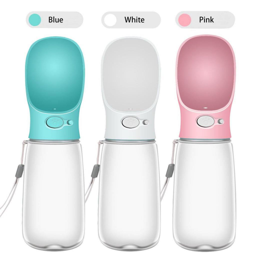 Buy Alpexe Water Bottle for Dogs 550ml, Portable Water Dispenser Bottle for Pets PINK at ...