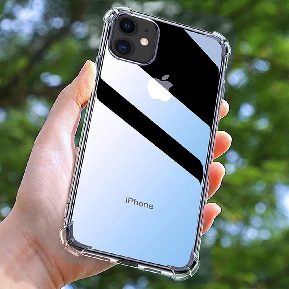 Buy Transparent Shockproof Acrylic Case for iPhone 12 Mini 11 Pro Max ...