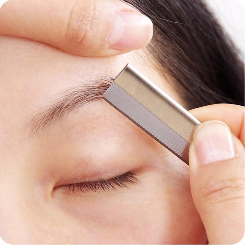 Buy 10pcs/box Sharp Stainless Steel Hair Blade Knife Eyebrow Shaping ...