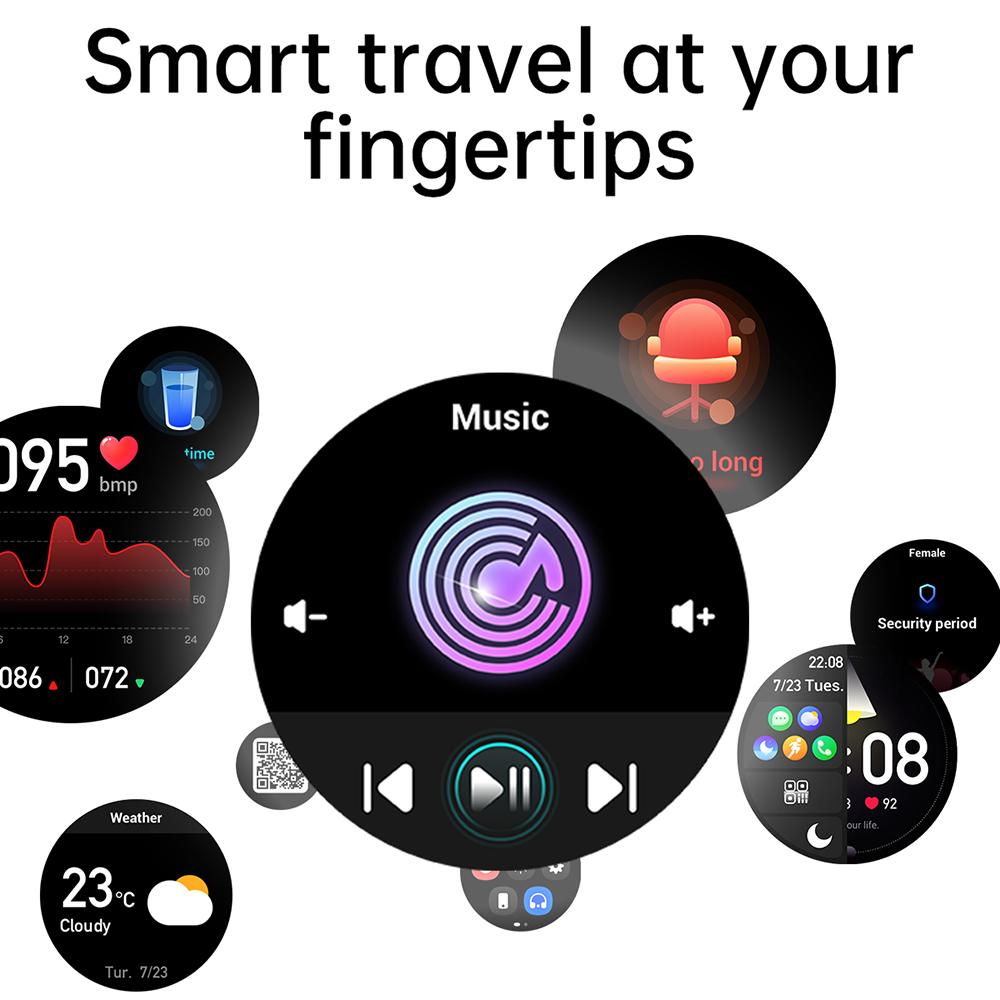 Buy WEEDOM Bluetooth Call Smart Watch Men NFC Heart Rate Tracker IP68 ...