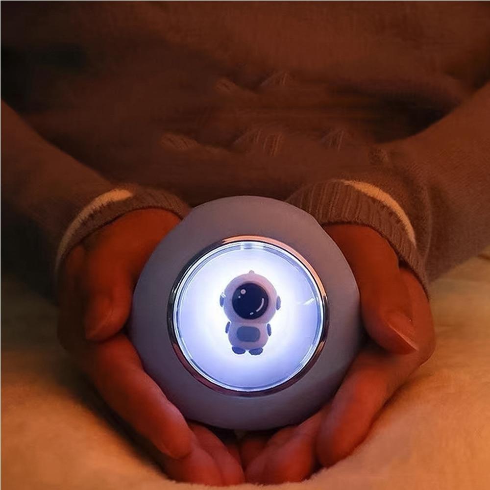 Buy Astronaut LED Flying Saucer Hand Warmer Night Light Spaceman Bear ...