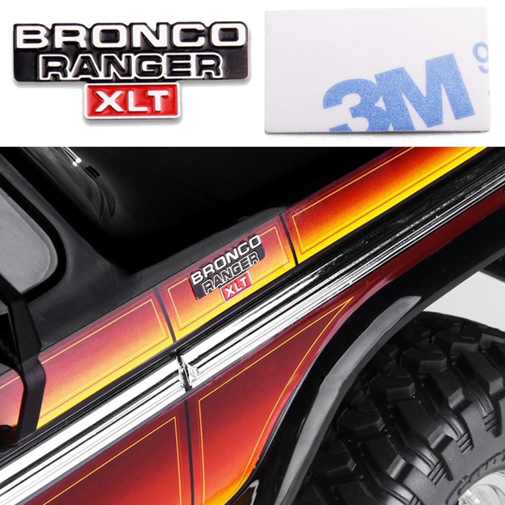 Buy GRC TRX4 Side Front Sticker Metal Logo for Trx4 BRONCO RANGER T4 ...