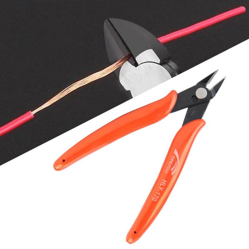 Buy Mini Diagonal Pliers Electrical Wire Cable Cutter Side Snips Flush ...