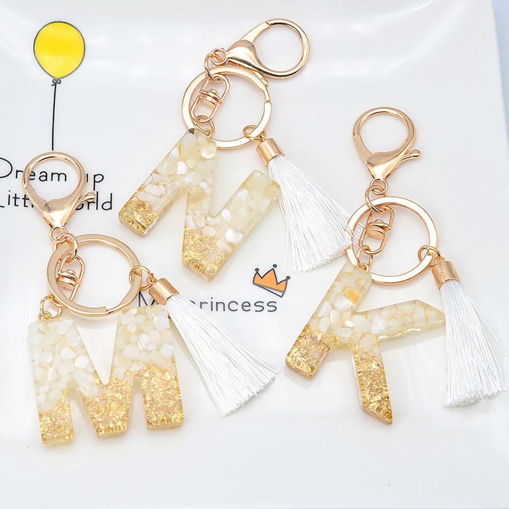 Pendant Crystal 26 Letter Keychain Alphabet Key Chain Handbag Charms ...